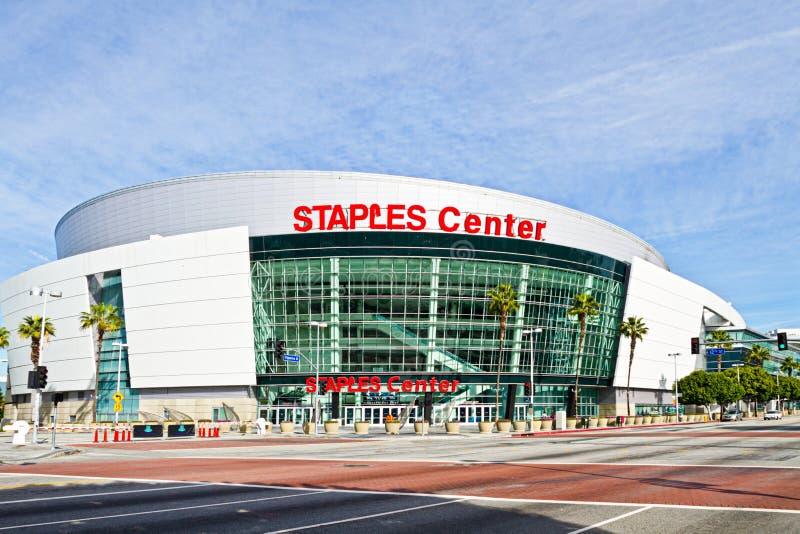 Staples Center in Los Angeles Editorial Image - Image of angeles ...