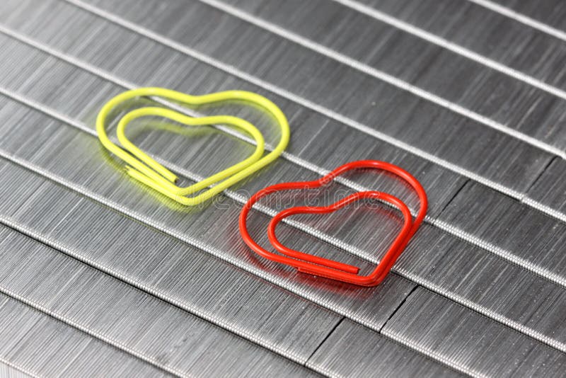 Staples and clips stock image. Image of yellow, abstract - 15749357