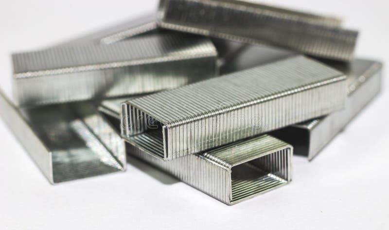 Staples stock photo. Image of metallic, fastener, white - 89290752