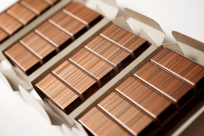 Staples close up stock image. Image of connects, document - 166310751