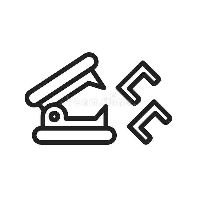 Staples icon vector image. stock vector. Illustration of outline ...