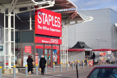 Staples, Office Equipment Store. Editorial Stock Image - Image of ...