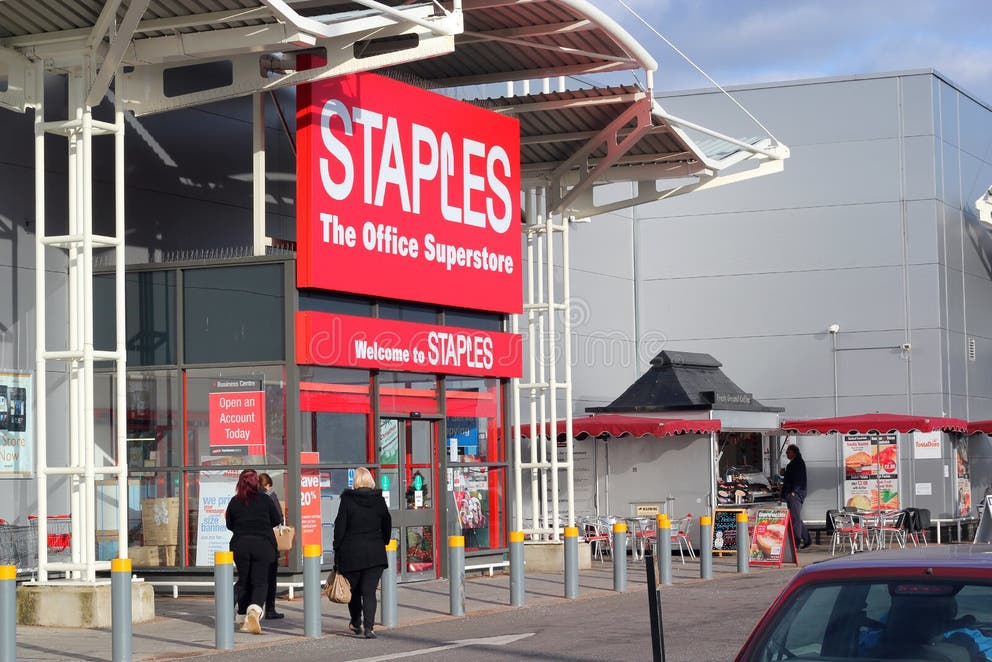 Staples, Office Equipment Store. Editorial Stock Image - Image of ...