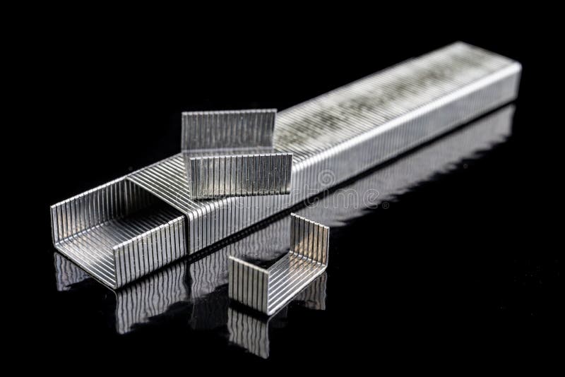 Staples for the Office Stapler in a Cardboard Container. Accessories ...