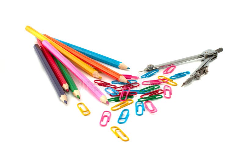 Two pencils and compasses stock photo. Image of projection - 17725200