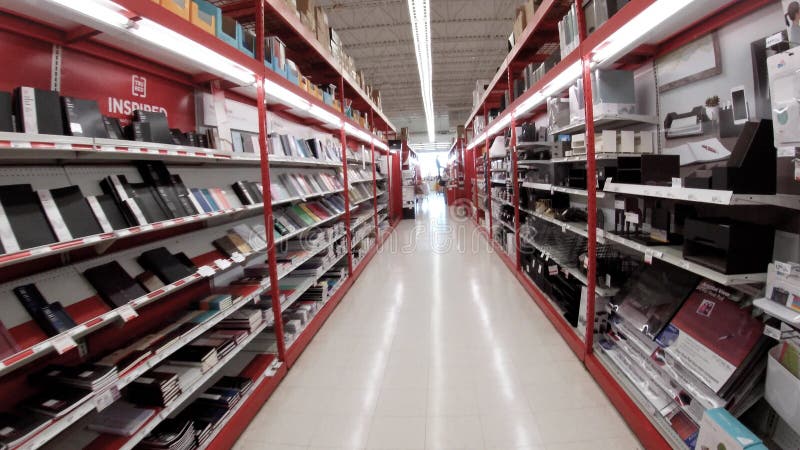 Staples Retail Store Interior 2022 Looking To the Front Editorial ...