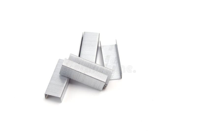 Staples on a White Background Stock Image - Image of stapler, pattern ...