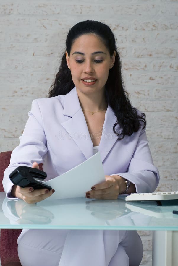 Stapling Papers stock image. Image of white, paperwork - 5107287