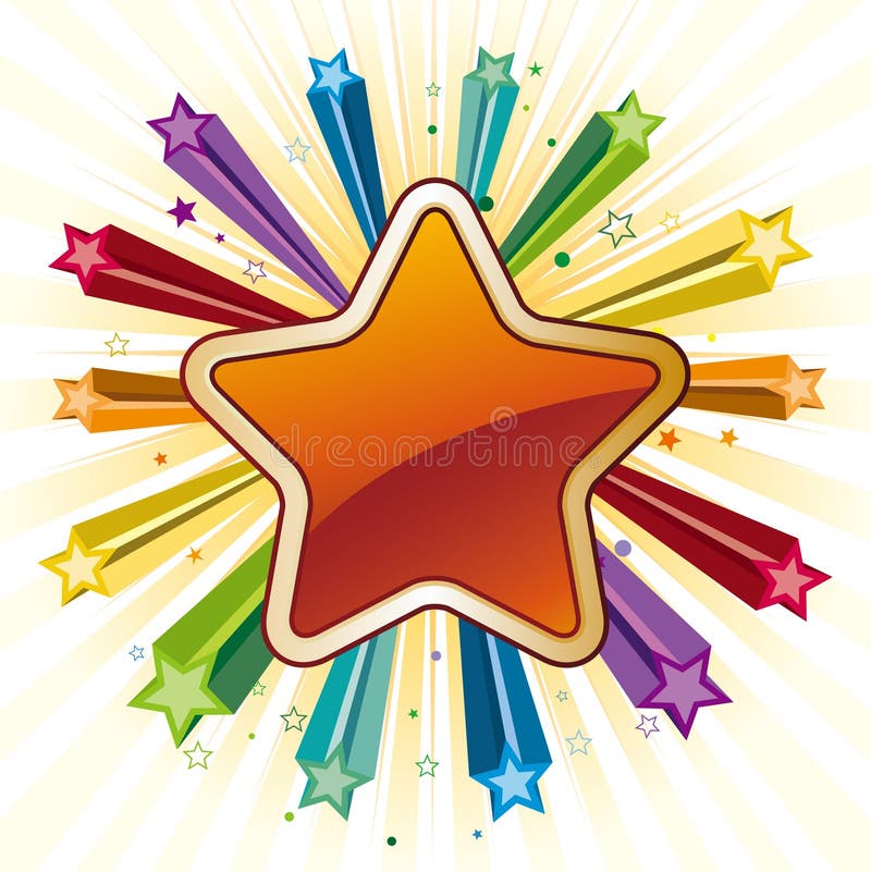 Star stock vector. Illustration of bright, colorful, celebration - 15480230