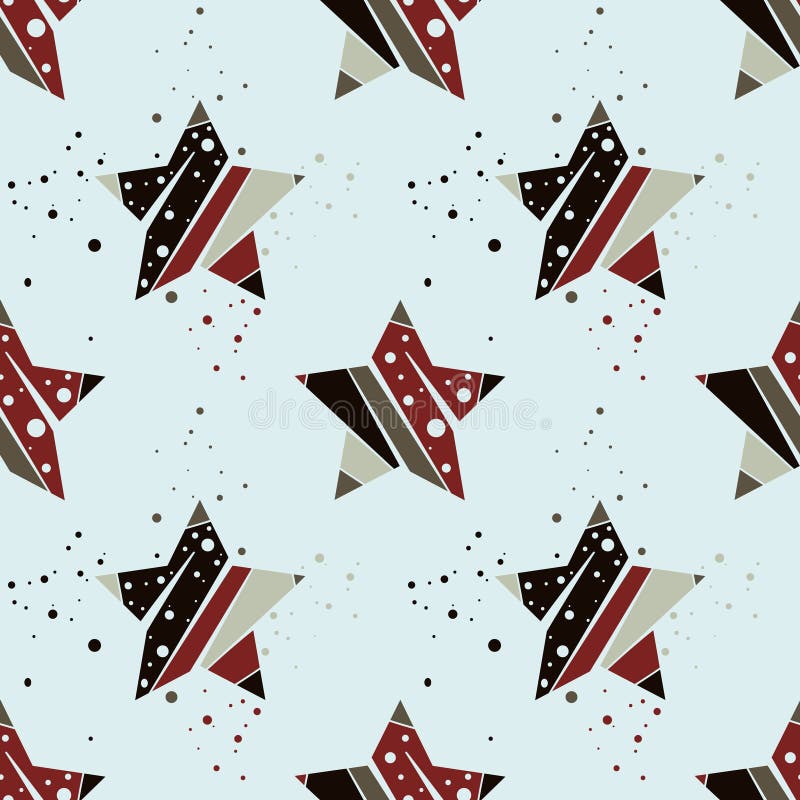 Stylized Stars on a Blue Background. Stock Vector - Illustration of ...