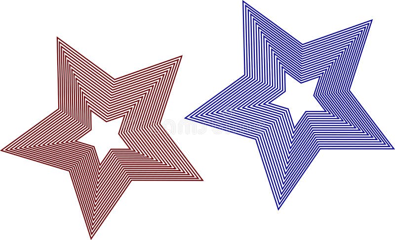 Star Geometric Figure Illustration with Multiple Lines Stock Vector ...