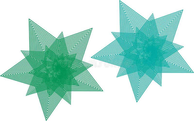 Star Geometric Figure Illustration with Multiple Lines Stock Vector ...