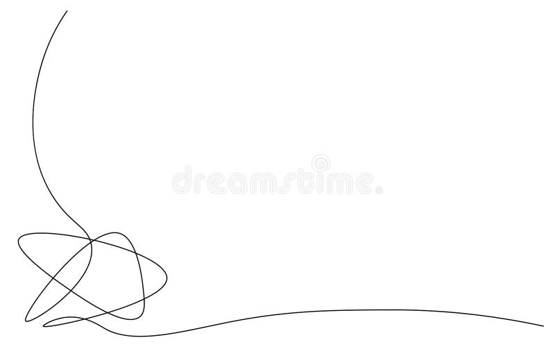 Star Abstract Background One Line Drawing Vector Illustration Stock ...