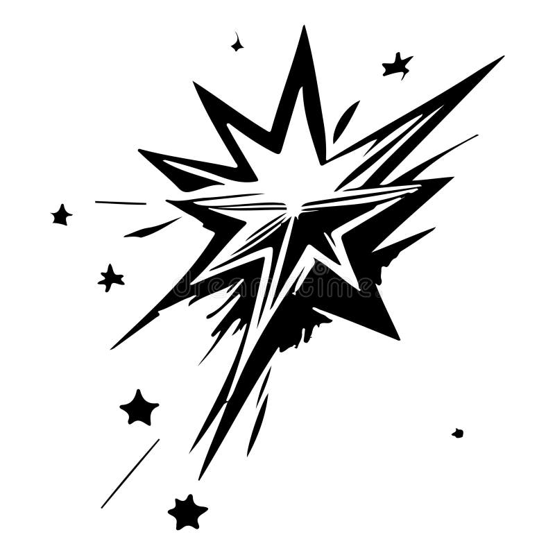 Star Abstract Cosmos Space Abstract Illustration Sketch Draw Stock ...