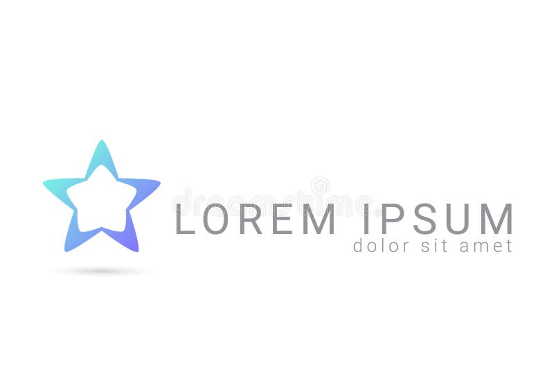Star Abstract Curve Logo Design Template Stock Vector - Illustration of ...