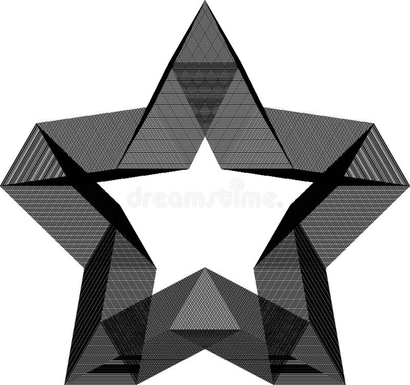 Star Abstract Geometric Pattern Stock Vector - Illustration of ...