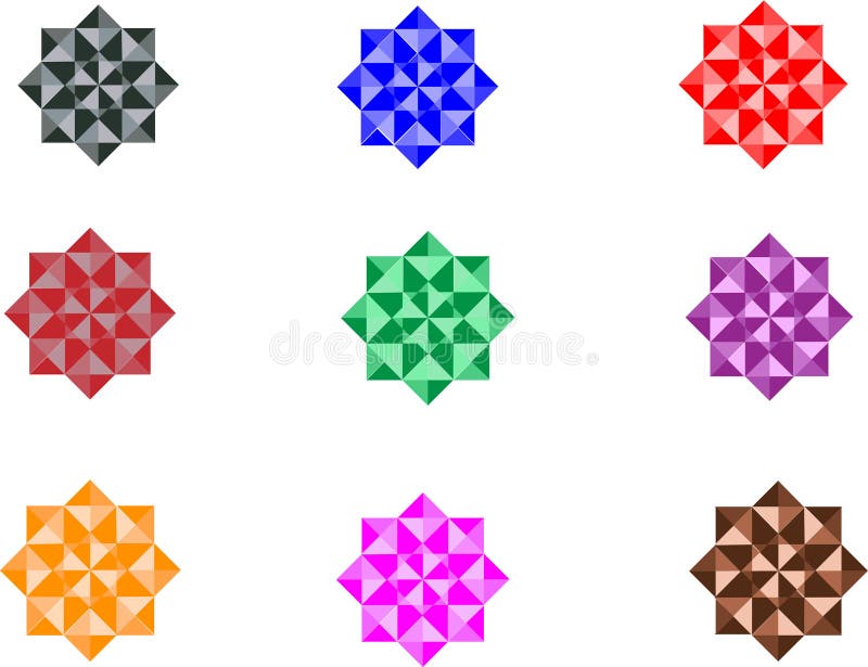 Star Abstract Logo Pattern, Vector Logo Design Stock Vector ...