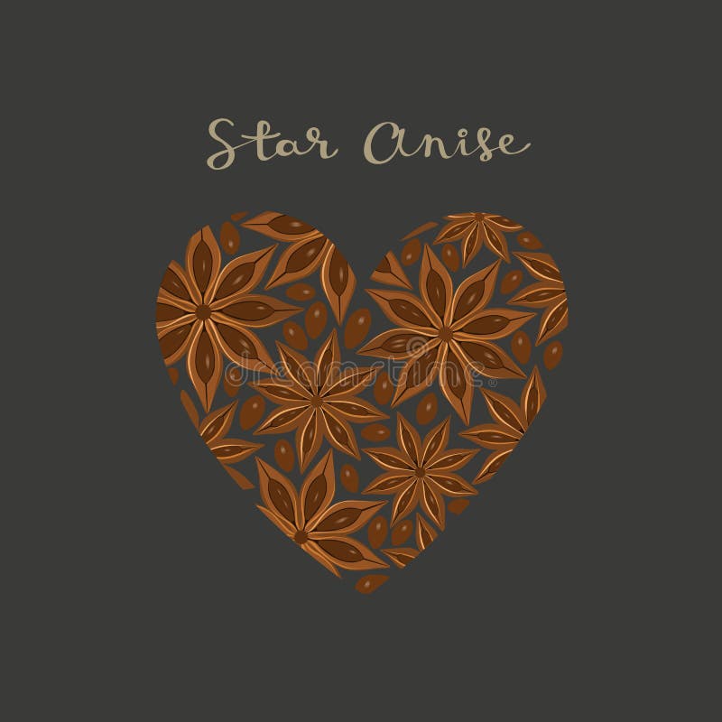 Heart with Spice, Condiment and Seasoning Poster Stock Vector ...