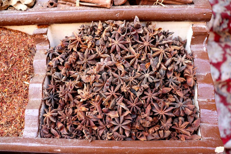 Star Anise in Spices Shop in Aswan Stock Image - Image of star, anise ...