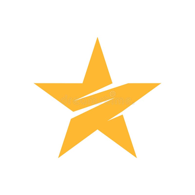 Star Arrow Logo Design Vector Flat Illustration Logotype Badge Symbol ...