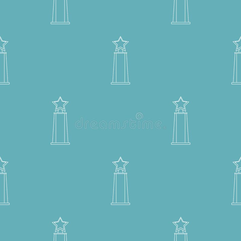 Star Award Pattern Seamless Stock Illustration - Illustration of emblem ...