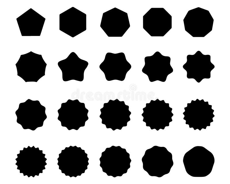 Star Badge Set. Special Offer Tag, Sale, Sticker Stock Vector ...