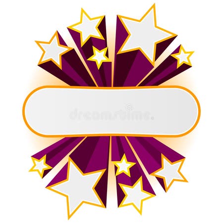 Star banner stock vector. Illustration of design, vector - 7742823