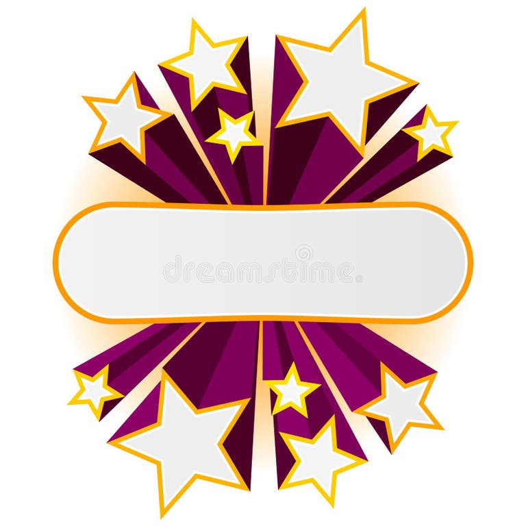Star banner stock vector. Illustration of design, vector - 7742823