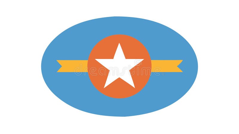 Star on Banner Flat Icon, Symbolizing Excellence, Awards, and ...