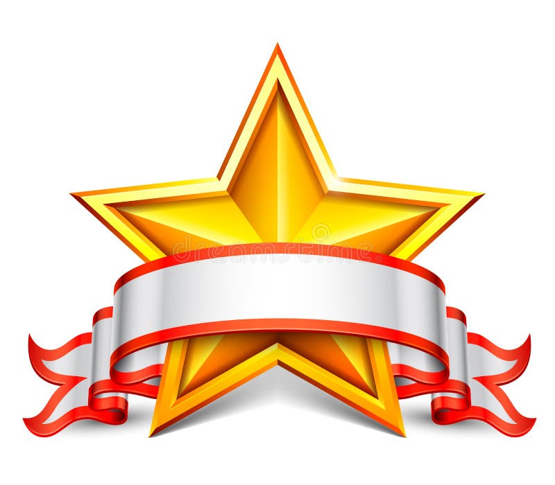 Star banner. stock vector. Illustration of achievement - 45230301
