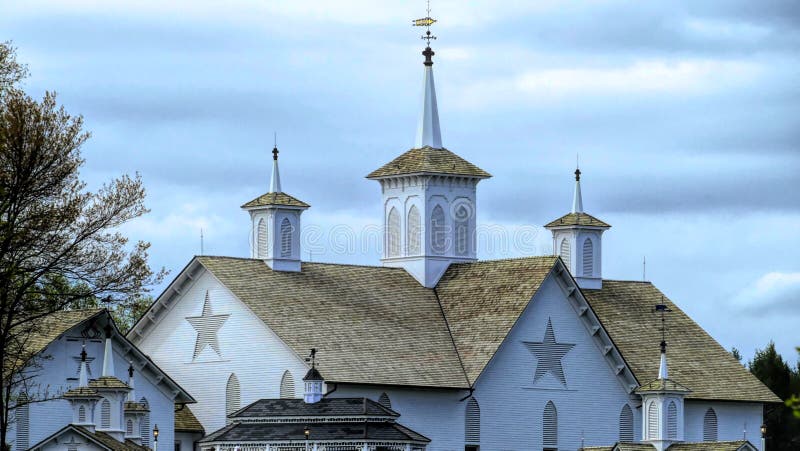 The Star Barn stock image. Image of grass, restored - 146150513