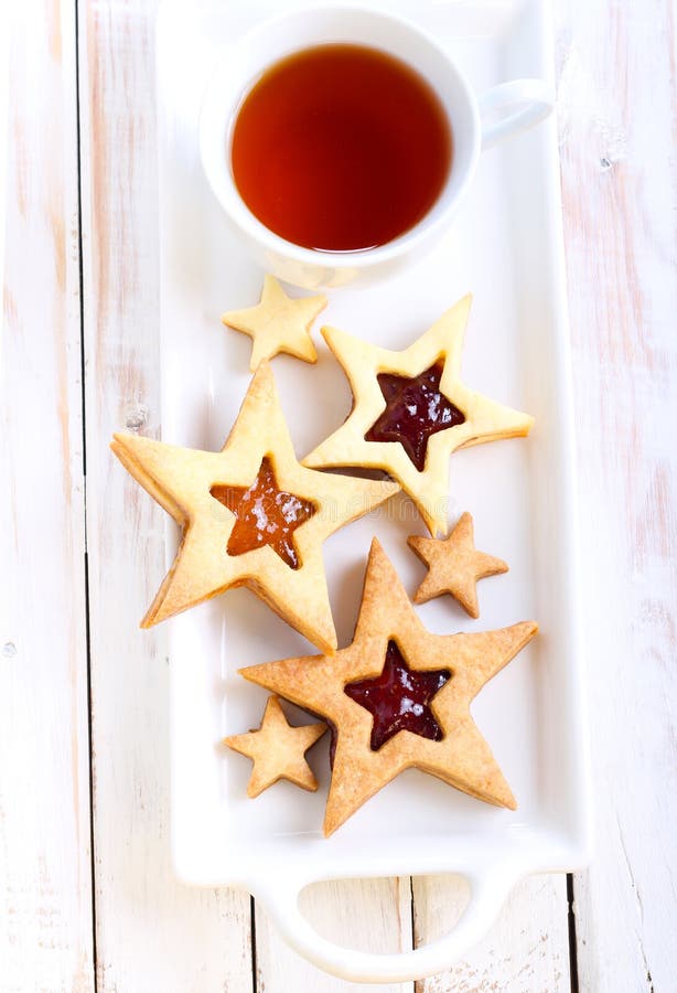 Star biscuits stock photo. Image of baked, treat, marmalade - 47636084