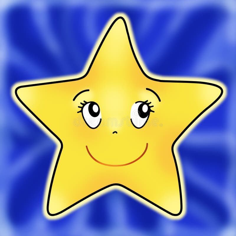 Smiley Face Star Clipart