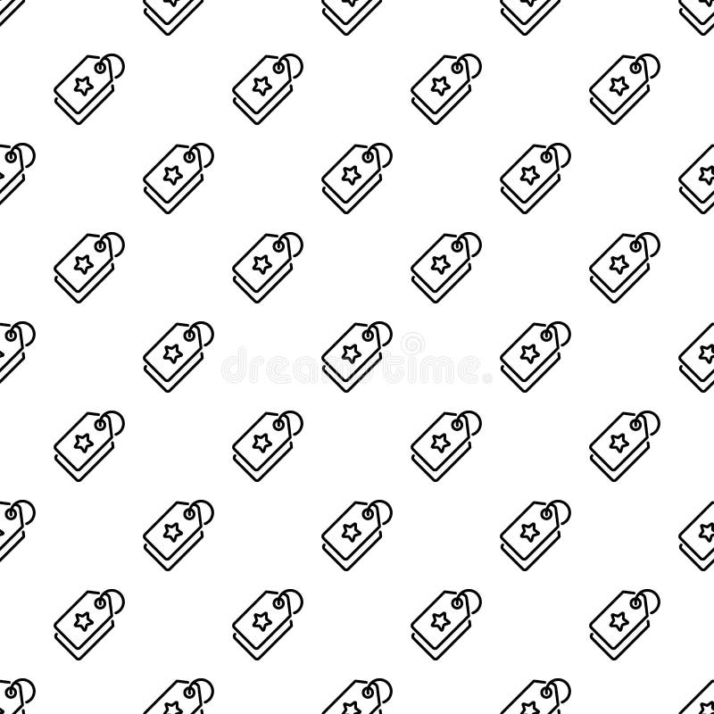 Star Brand Label Pattern Seamless Vector Stock Vector - Illustration of ...
