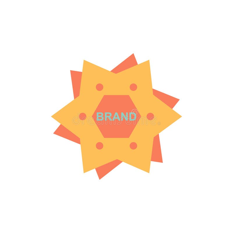 Star, Branding, Brand, Logo, Shape Flat Color Icon. Vector Icon Banner ...