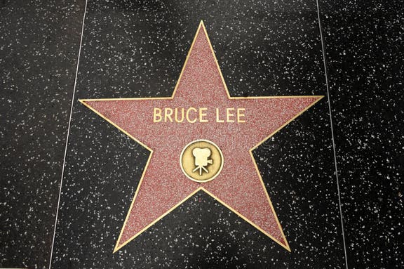 The star of Bruce Lee editorial photo. Image of emblem - 20900476