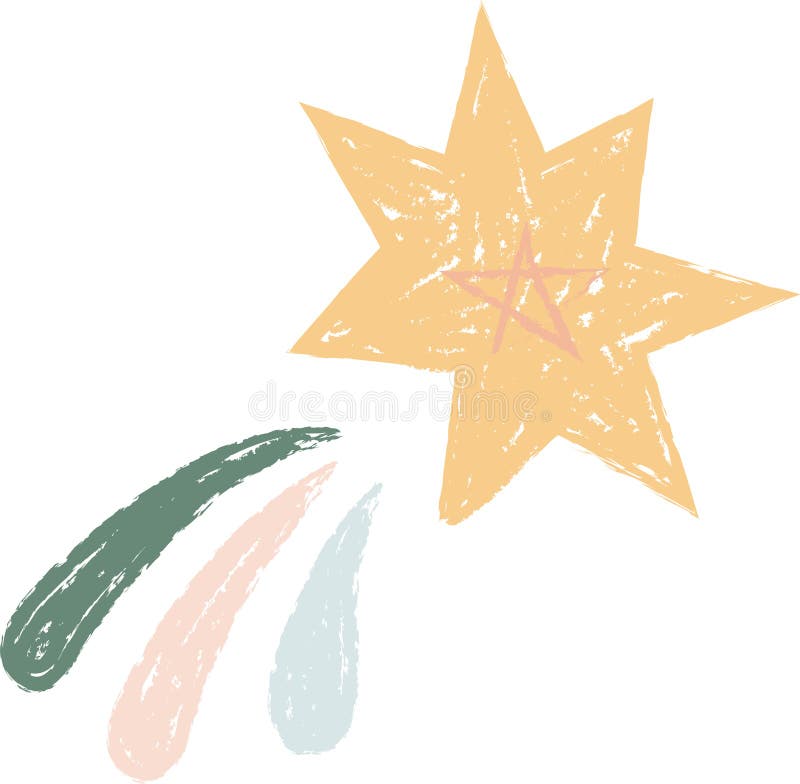 Star with Brush Strokes stock vector. Illustration of texture - 371047765