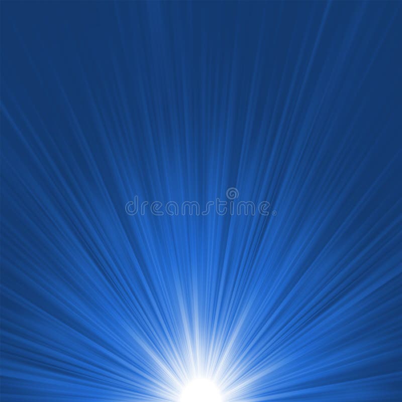 Star Burst Blue and White Flare. EPS 8 Stock Vector - Illustration of ...