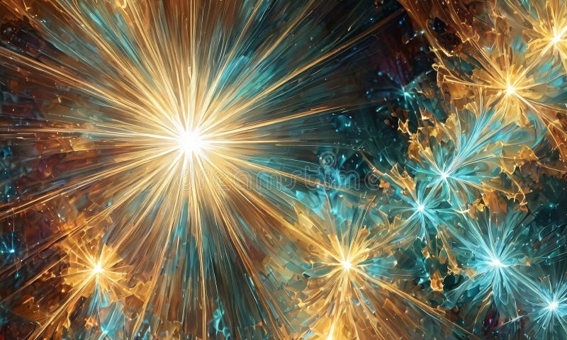 Star Burst in the Center Nebula Stock Illustration - Illustration of ...