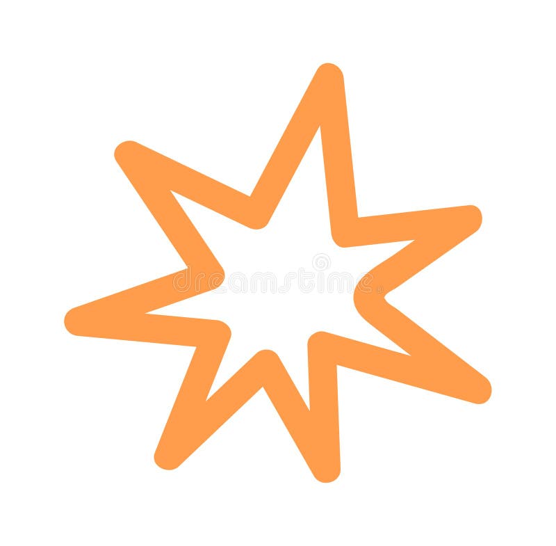 Star Burst Color Doodle Element Stock Vector - Illustration of color ...