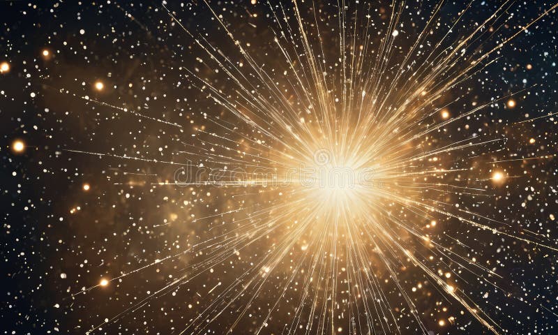 Star Burst in the Night Sky Stock Illustration - Illustration of ...
