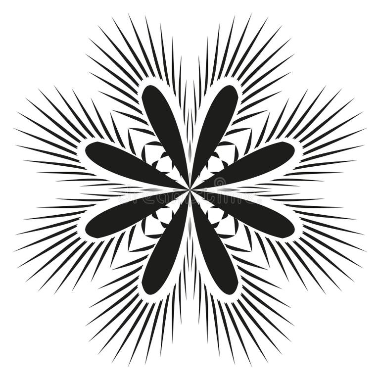 Star Burst Pattern. Radiating Spike Design. Vector Explosion Shape ...