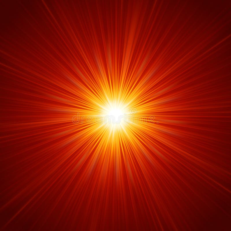 Star Burst Red and Yellow Fire. Stock Vector - Illustration of ...