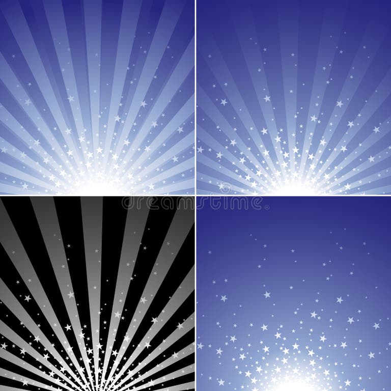 Star Burst Backgrounds Collection Stock Illustrations – 230 Star Burst ...