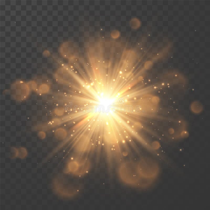 Star Burst with Sparkles. Light Effect Stock Vector - Illustration of ...