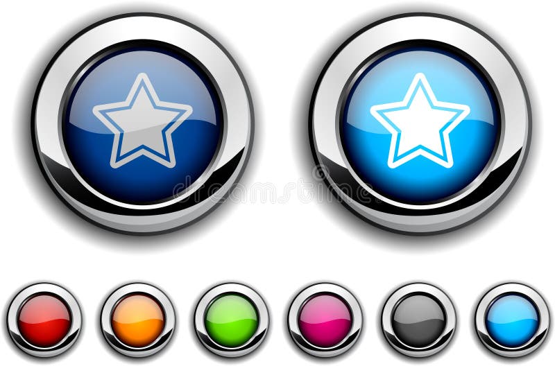 Colorful buttons, set stock vector. Illustration of click - 25168536