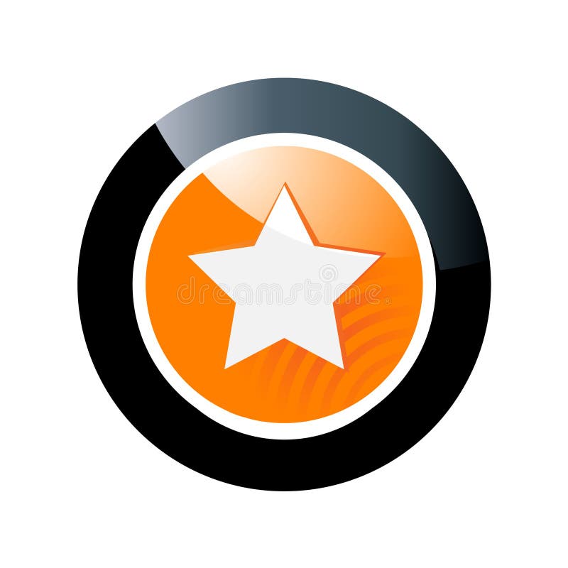 Star button stock vector. Illustration of forward, favorites - 14150149