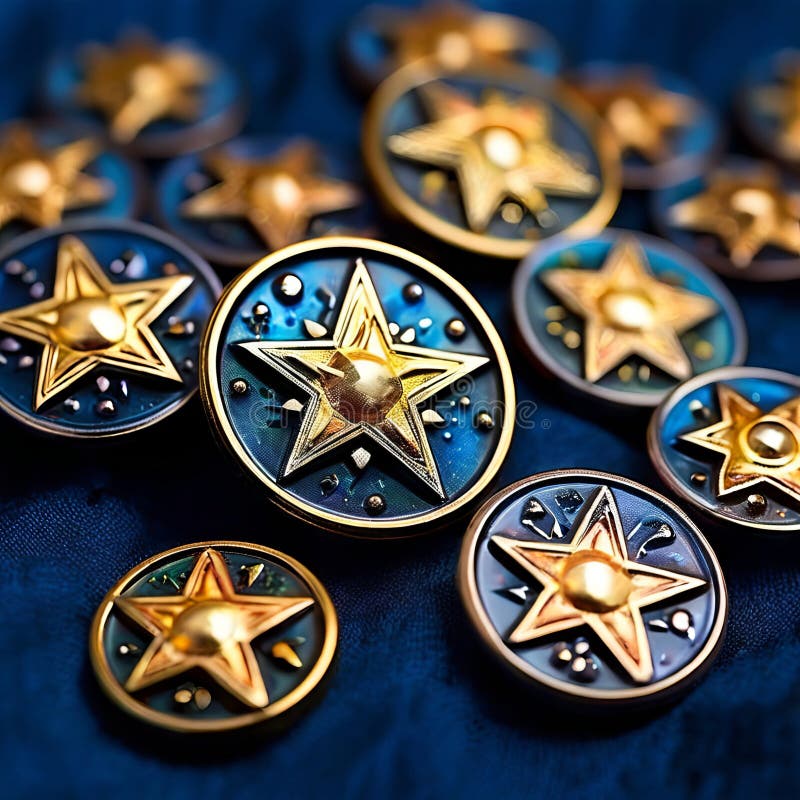 Star Buttons Buttons Shaped Like Stars for a Whimsical Stock ...