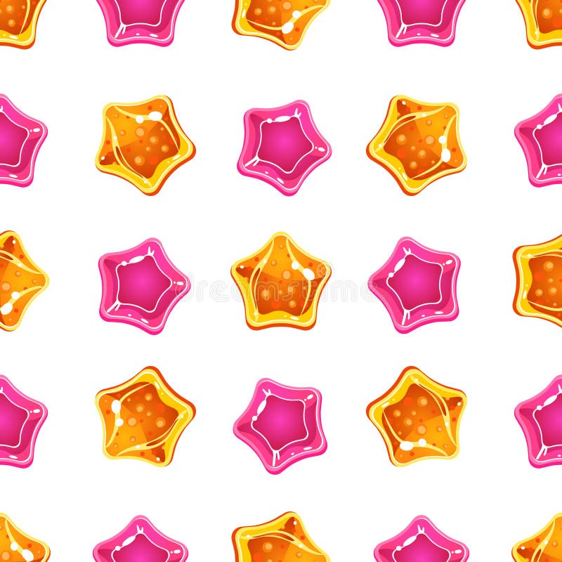 Star Candy Pattern. Vector Illustration Stock Vector - Illustration of ...