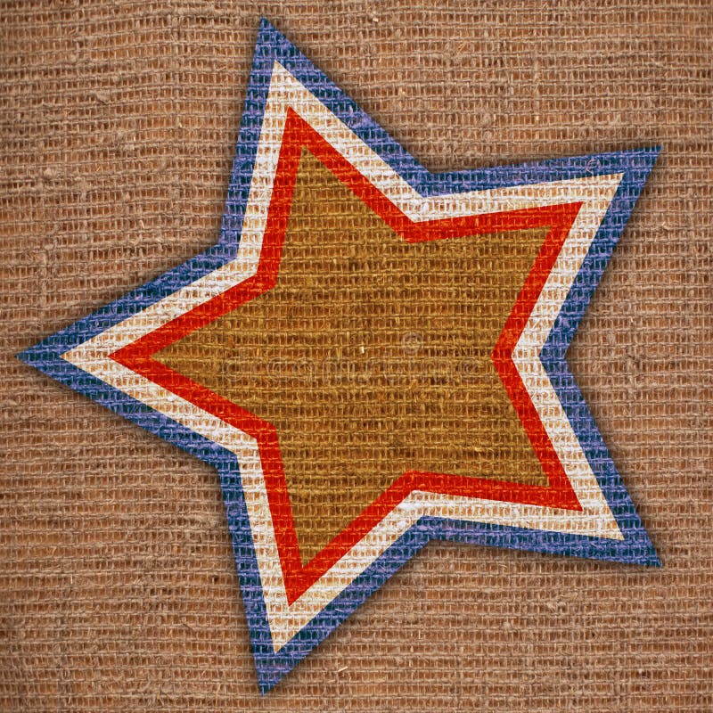 Star on canvas stock photo. Image of page, decorative - 29516258